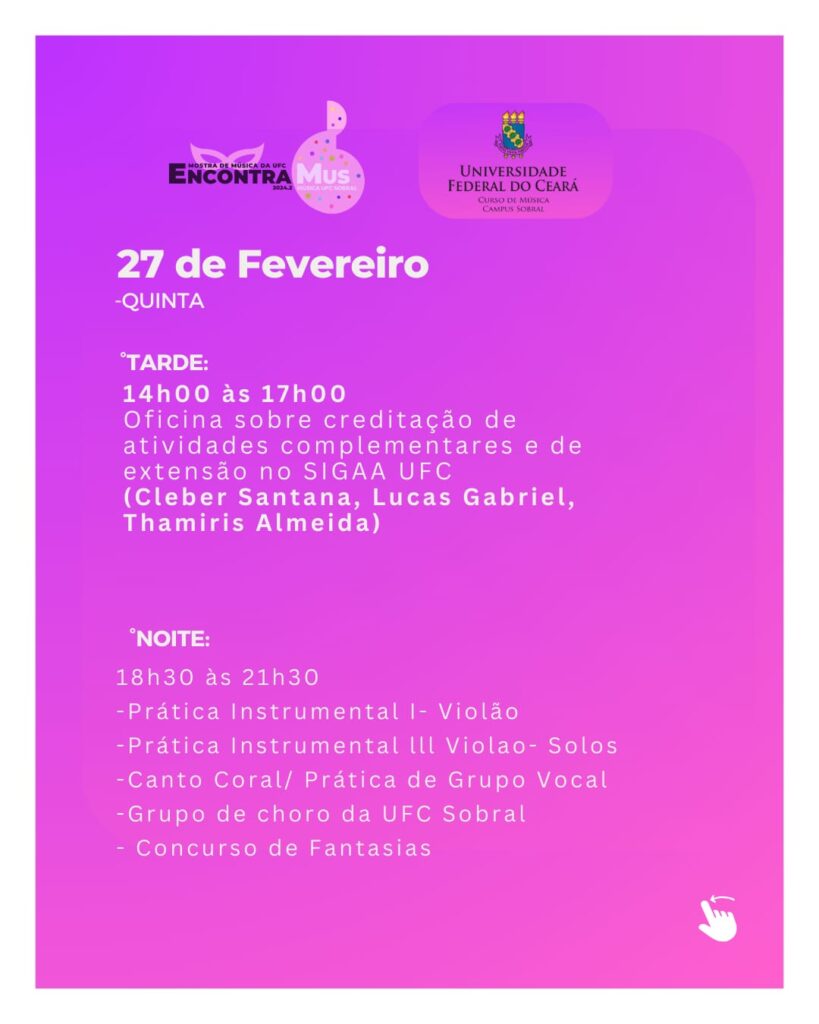 🎤 EncontraMus 2024.2 🎶 | UFC Sobral